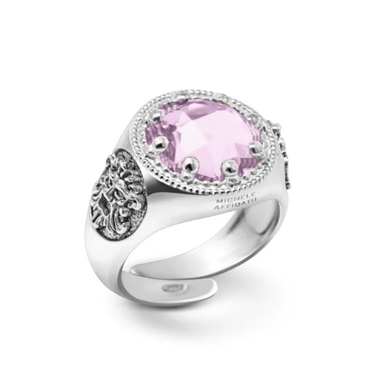 Anello con Pietra Nera Onice in Argento 925 | Michele Affidato